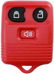 Amazon.com: KeylessOption Red Replacement 3 Button Keyless Entry Remote ...