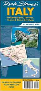 Rick Steves' Italy Map: Including Rome, Florence, Venice and Siena City ...