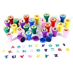 Amazon.com: LUCKYBIRD Letter Stamps for Classroom and Teachers ...