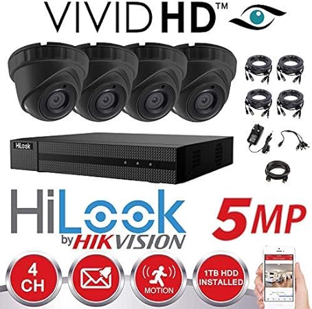 Hikvision CCTV HD 4K 5MP Night Vision Outdoor DVR Home Security System ...