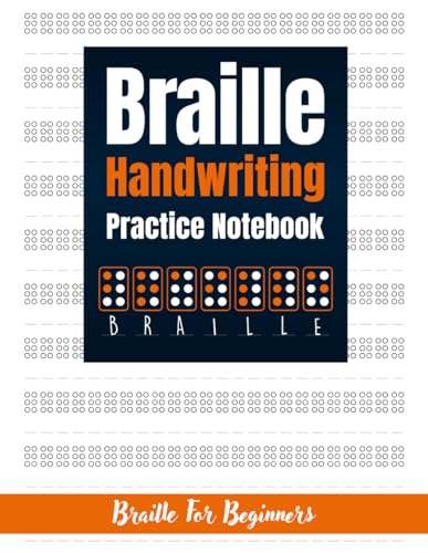 Braille Handwriting Practice Notebook: Braille Workbook for Beginners ...