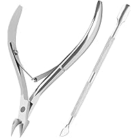 Amazon.com: Metal Nail Cuticle Trimmer with Cuticle Pusher and Cutter ...