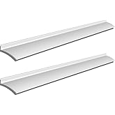 Hicarer 2 Pcs Anodized Aluminum Door Drip Cap Overall Height 1-1/2 ...