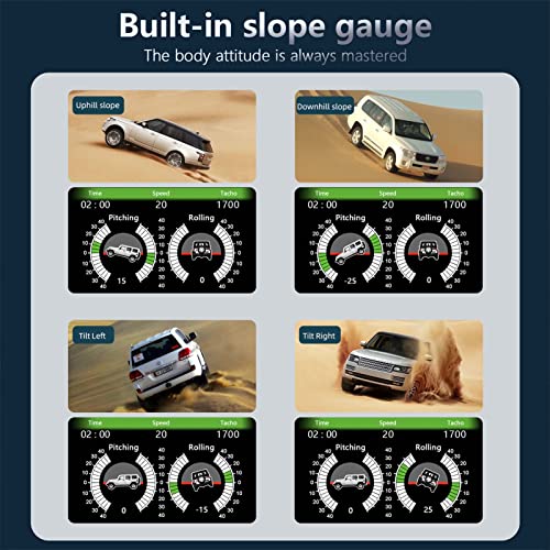 ACECAR OBD2 Gauge Display, Multi-Data Monitor, Head Up Display, Plug ...