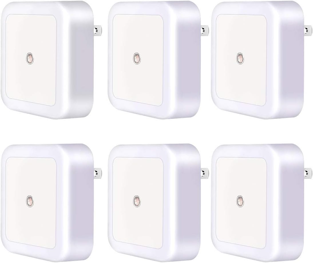 LED Night Light Plugin with Smart Dusk to Dawn Sensor Daylight White ...