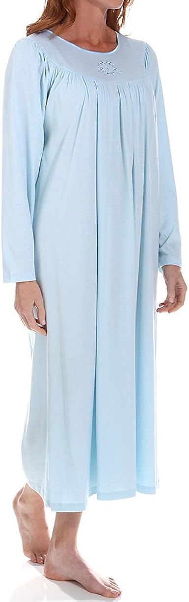 Calida 100% Cotton Knit Long Sleeve Nightgown at Amazon Women’s ...