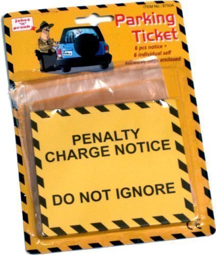 1 Pack of Fake Pretend Joke City Council Yellow Parking Ticket Fine ...