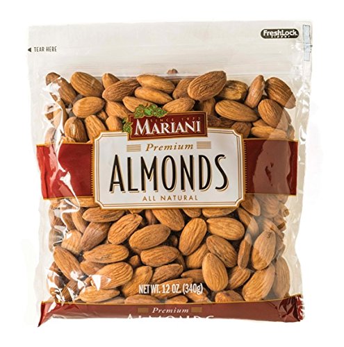 Mariani Nut Company Whole Almonds Laydown Ziplock, 12 oz: Amazon.com ...