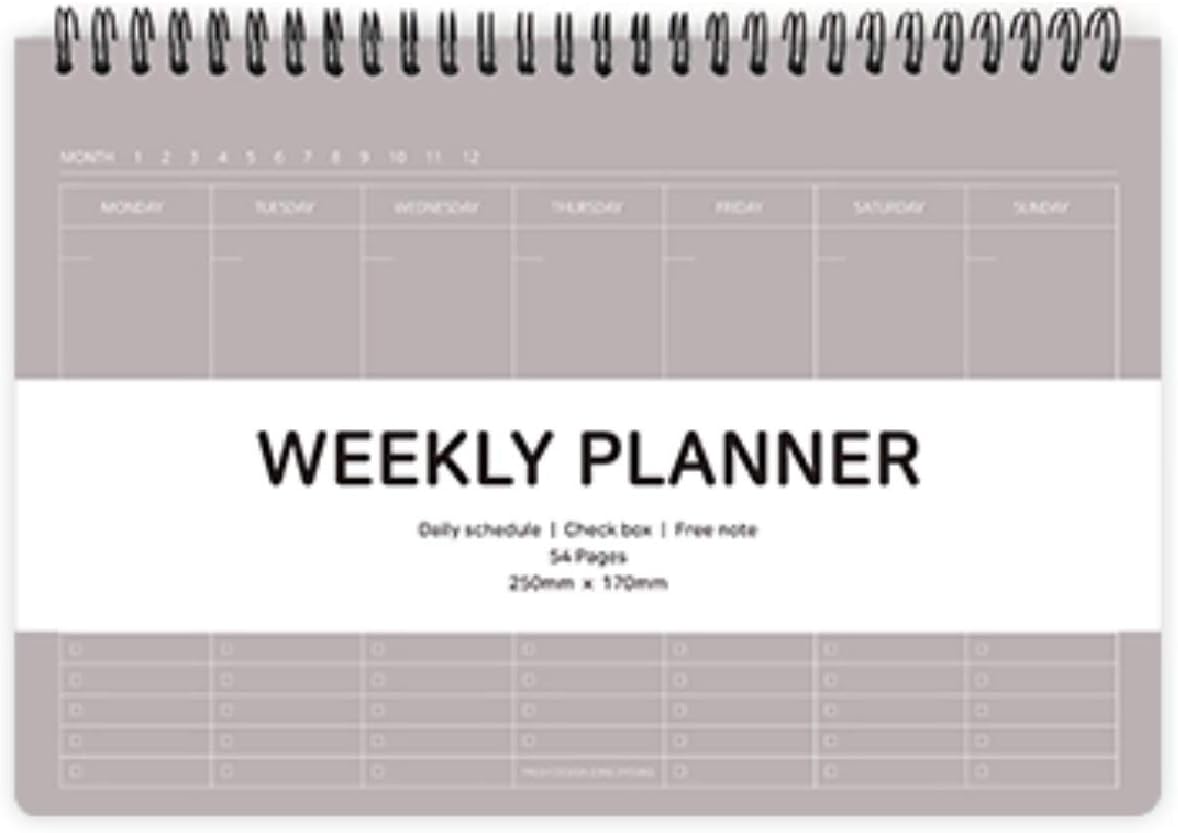 Elite Check Weekly Planner – Wirebound Undated Weekly & Daily Scheduler ...