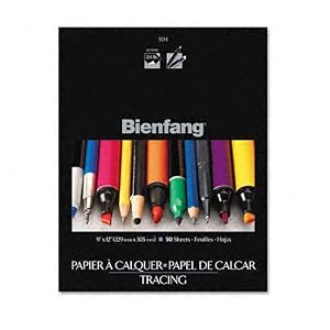 Bienfang Products Bienfang Parchment Tracing Paper, 24 lbs., 9 x 12 ...