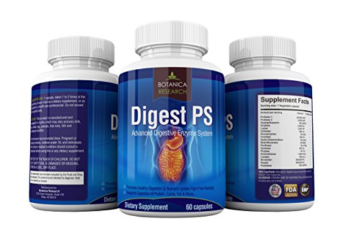 Digest PS: Advanced Digestive Multi Enzymes Support Supplement - Daily ...