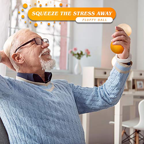 Stress Relief Balls 4 Pack, 7.5cm Smooth Squishy Balls, Stress Reliever ...