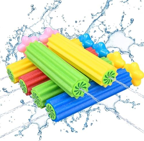 Water Toy,6 Pack Foam Water Gun Set Pool Toys Water Guns for Kids&Adult ...