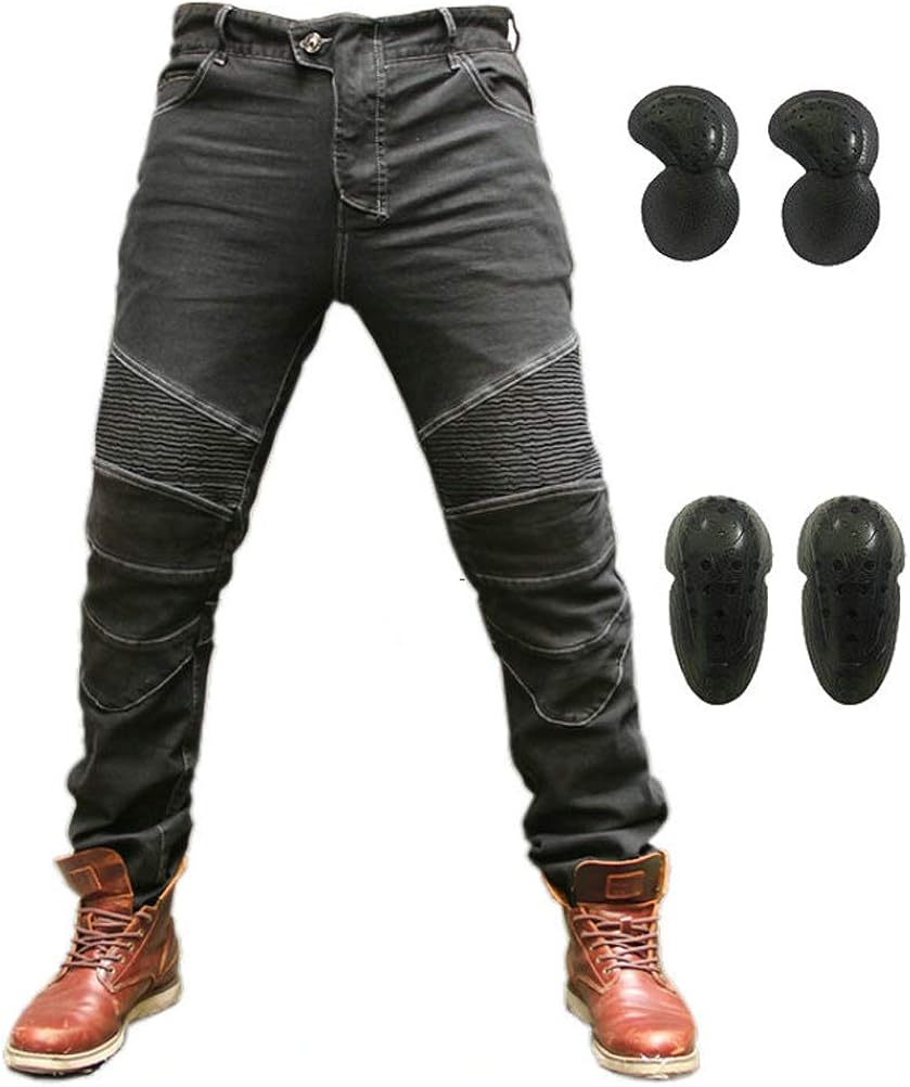 Motorcycle Riding Protective Pants Armor Motocross Racing Denim Jeans ...