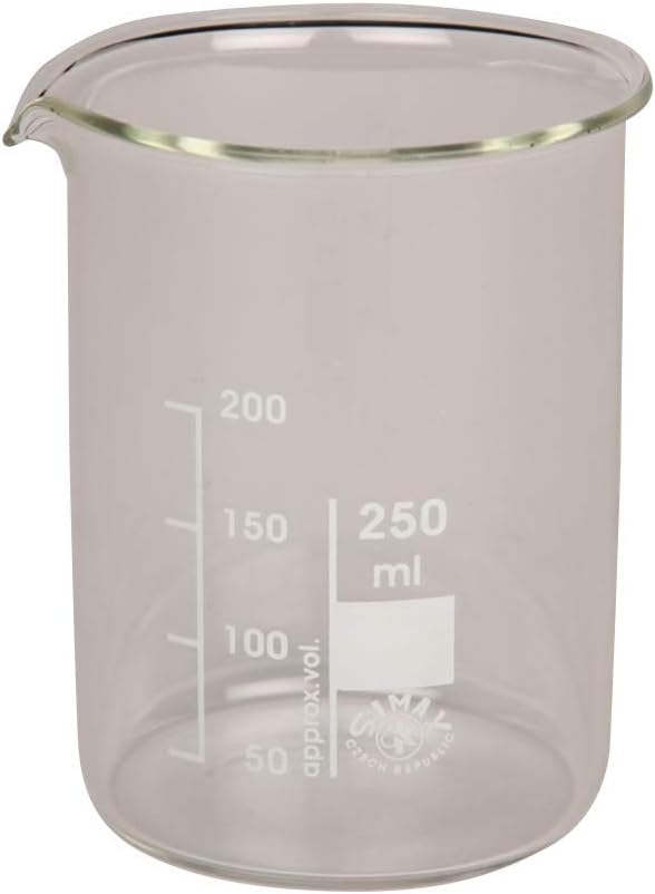 SIMAX Borosilicate/Laboratory Glass Beaker 250 ml/8.45fl oz – BigaMart