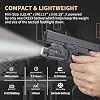 ELFGO Compact Rail Mounted Pistol Light, 600 Lumens Mini LED Strobe ...