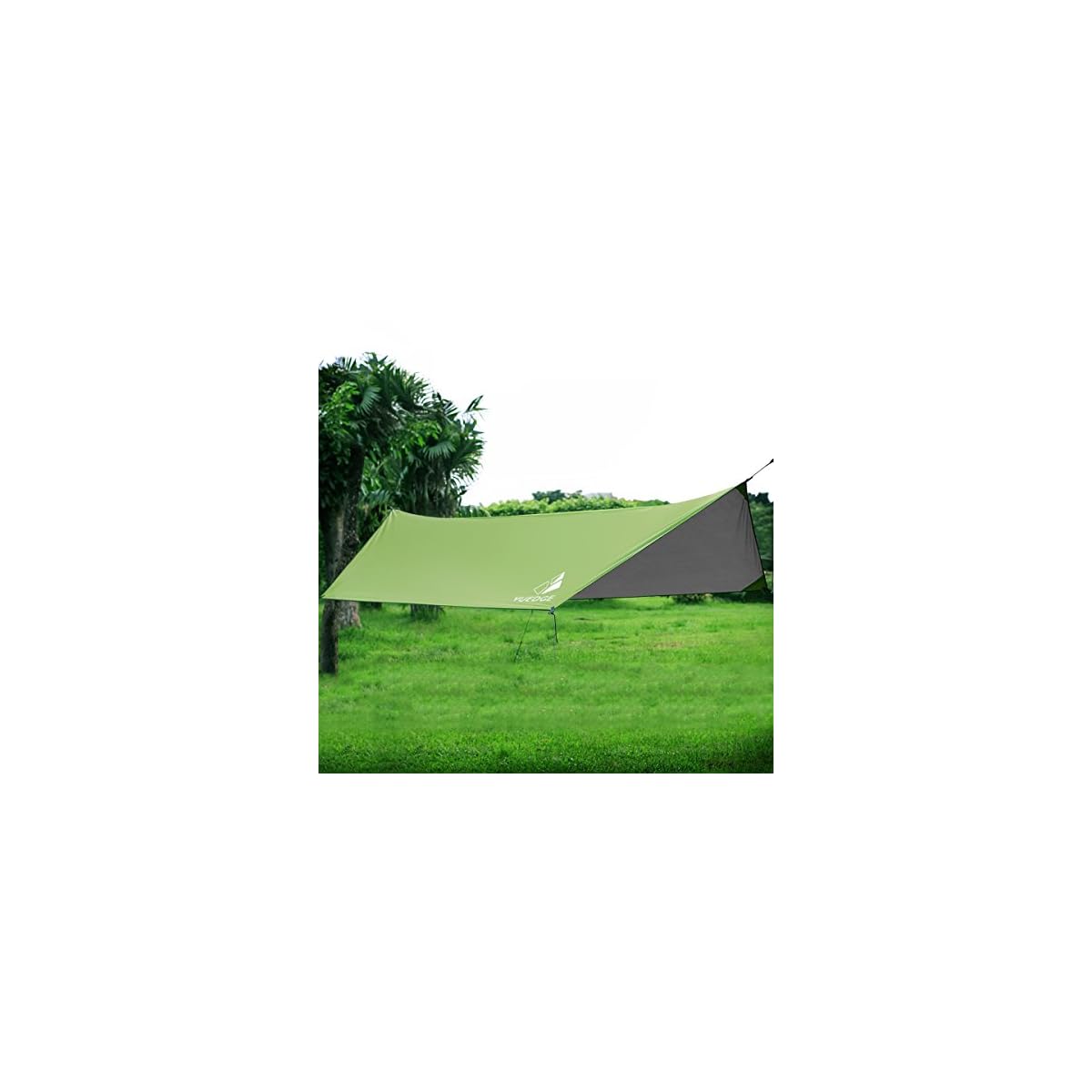 YUEDGE Portable Lightweight Waterproof Rain Tarp Tent Tarp Shelter ...