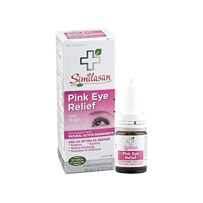 Similasan Pink Eye Relief Eye Drops .33 Ounce, for Temporary Relief ...