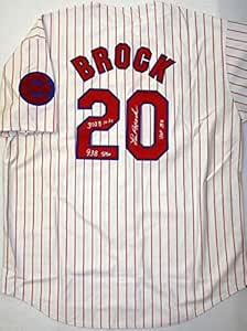 Lou Brock Autographed St. Cloud Rox (Cubs) Minor League Jersey ...