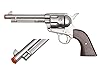 Blazing S. Western Cowboy Army Revolver Cosplay Costume Prop FOAM ...