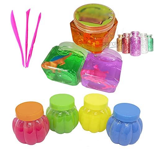 Promote Trader 4 Slime Pot & 3 Toy Slime with Free Glitter & Clay ...