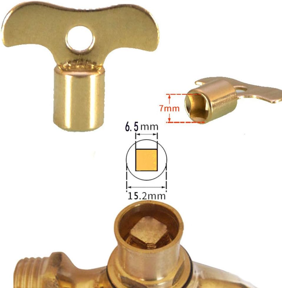 Faucet Key Radiator Key Water Tap Knob Switch Multi-Functional Key Kit ...