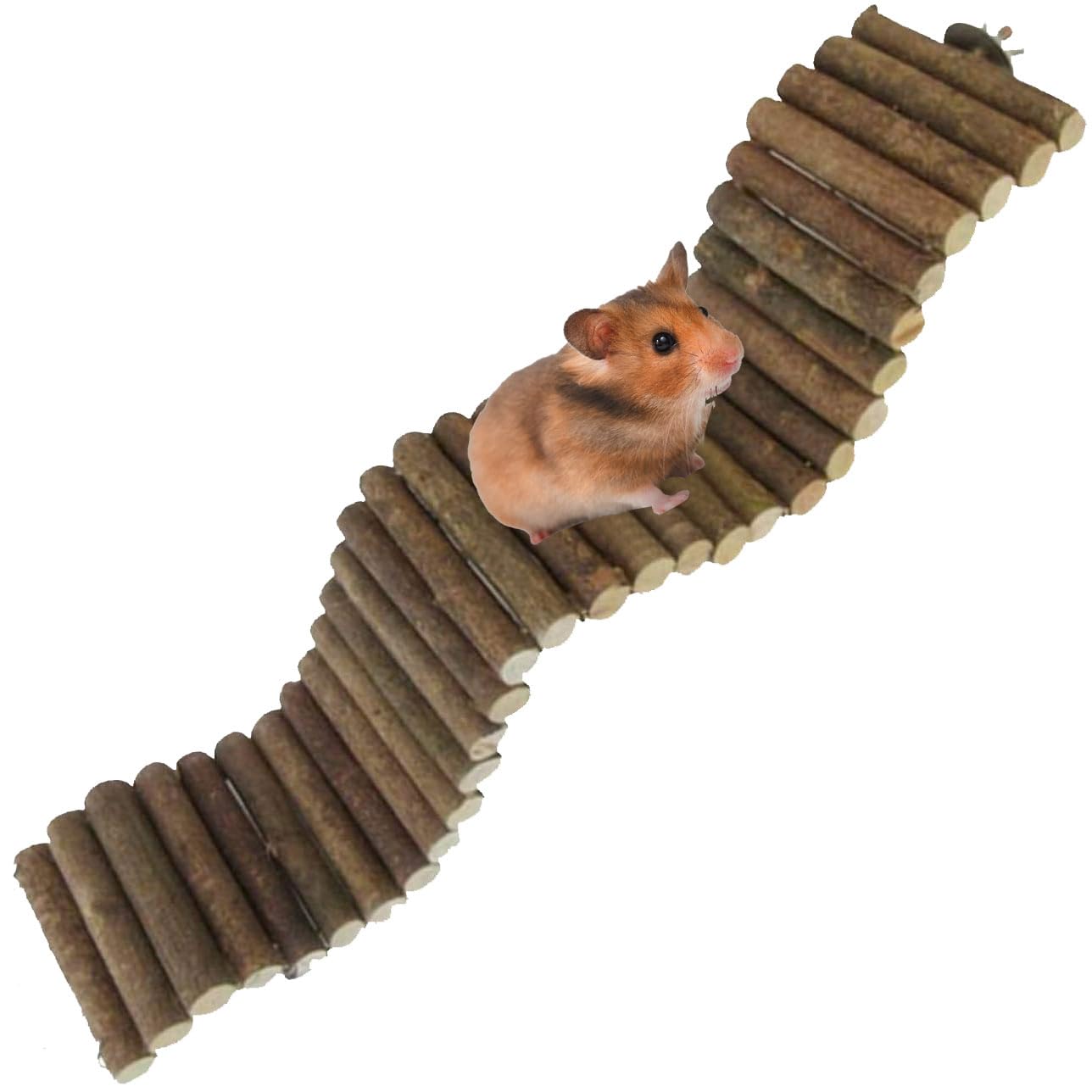 Mua Rat Bendy Long Suspension Bridges Gerbil Wooden Ramp Hamster Cage ...