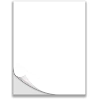 Amazon.com : 8.5" x 11" - Full Sheet Labels, Blank White Matte Permanent Adhesive Sticker Labels ...