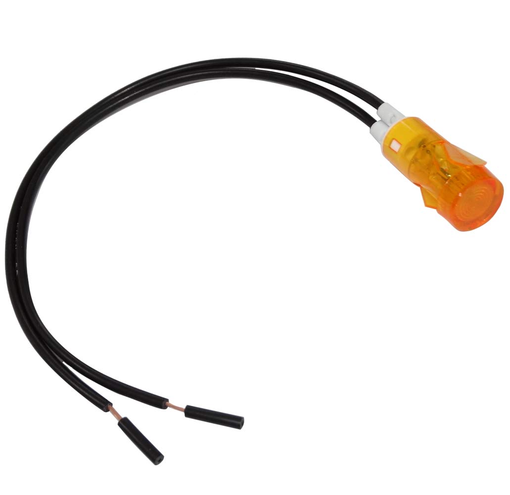 AERZETIX – Round indicator light – 230V AC – Neon lamp – Amber light ...