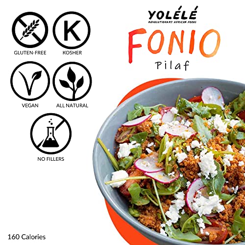 Yolélé Fonio Grain Pilaf Mix African Supergrain Ancient Grains Organic ...