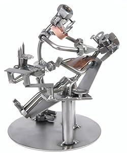 DENTIST nuts and bolts man METAL SCULPTURE: Amazon.co.uk: Kitchen & Home