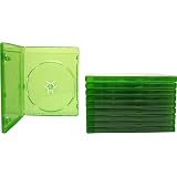 Amazon.com: (5) 12mm Replacement Video Game Cases - Translucent Green ...