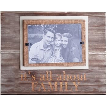 Amazon.com: Mud Pie Pine Layered Burlap Photo Frame: Home & Kitchen