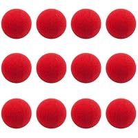 Amazon.com: 12-pack Red Foam Clown Noses | Squishy Novelty Nose Bulk ...