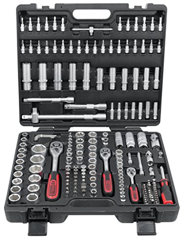SK Hand Tool KS Tools 1/4" + 3/8" + 1/2" Socket Set, 179 pcs, Clear