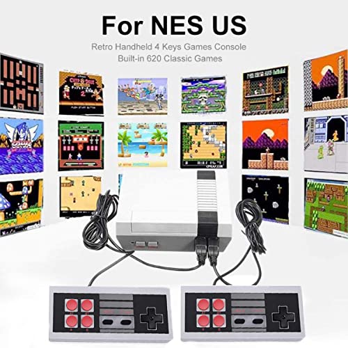 Classic Mini Retro Video Game Console with Preloaded 620 Games & 2 ...