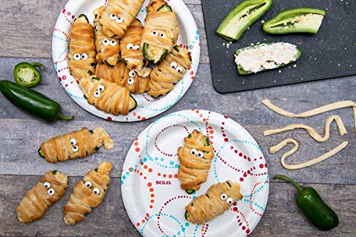 Solo Any Day Paper Plates, 8.5 Inch, Multicolor, 360 Count (Pack of 1 ...