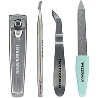 Amazon.com : Tweezerman Mini Manicure Kit : Nail Files And Buffers ...