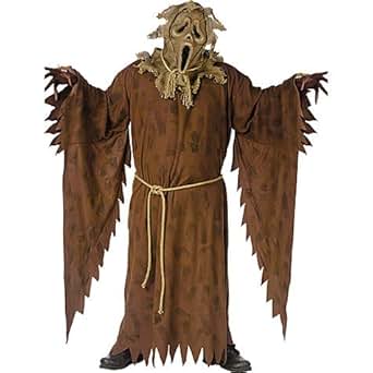 Amazon.com: Adult Ghost Face Scarecrow Costume Plus Size: Clothing