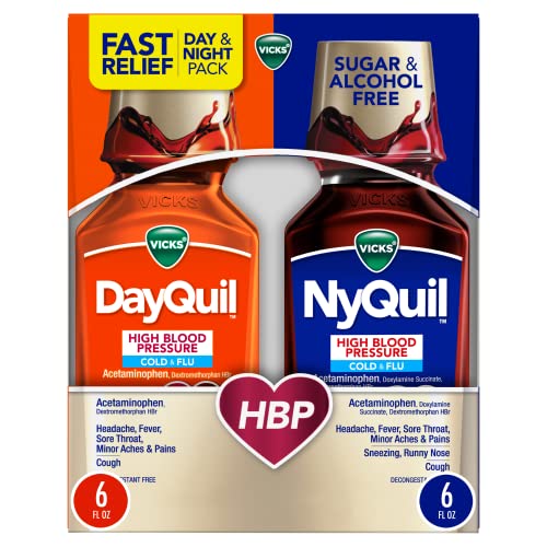 Vicks DayQuil and NyQuil Cherry Cold and Flu Relief Cherry-Flavored ...