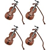 Amazon.com: Juroicessry Miniature Violin with Stand, Bow and Case ...