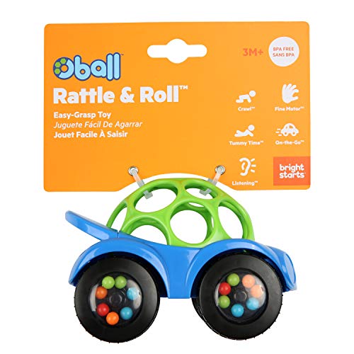 Baby Rattle Bright Starts Oball Rattle & Roll Sports Car Toy – Push ...
