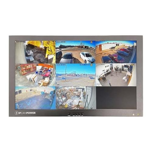 IPCamPower 21.5" POE-Powered CCTV Spot Monitor with Integrated 8 ...