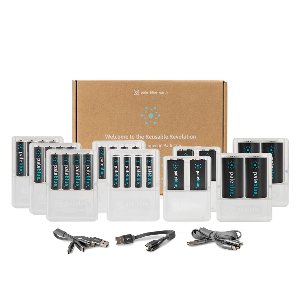 paleblue USB-C Rechargeable Batteries Home Conversion Kit for ...