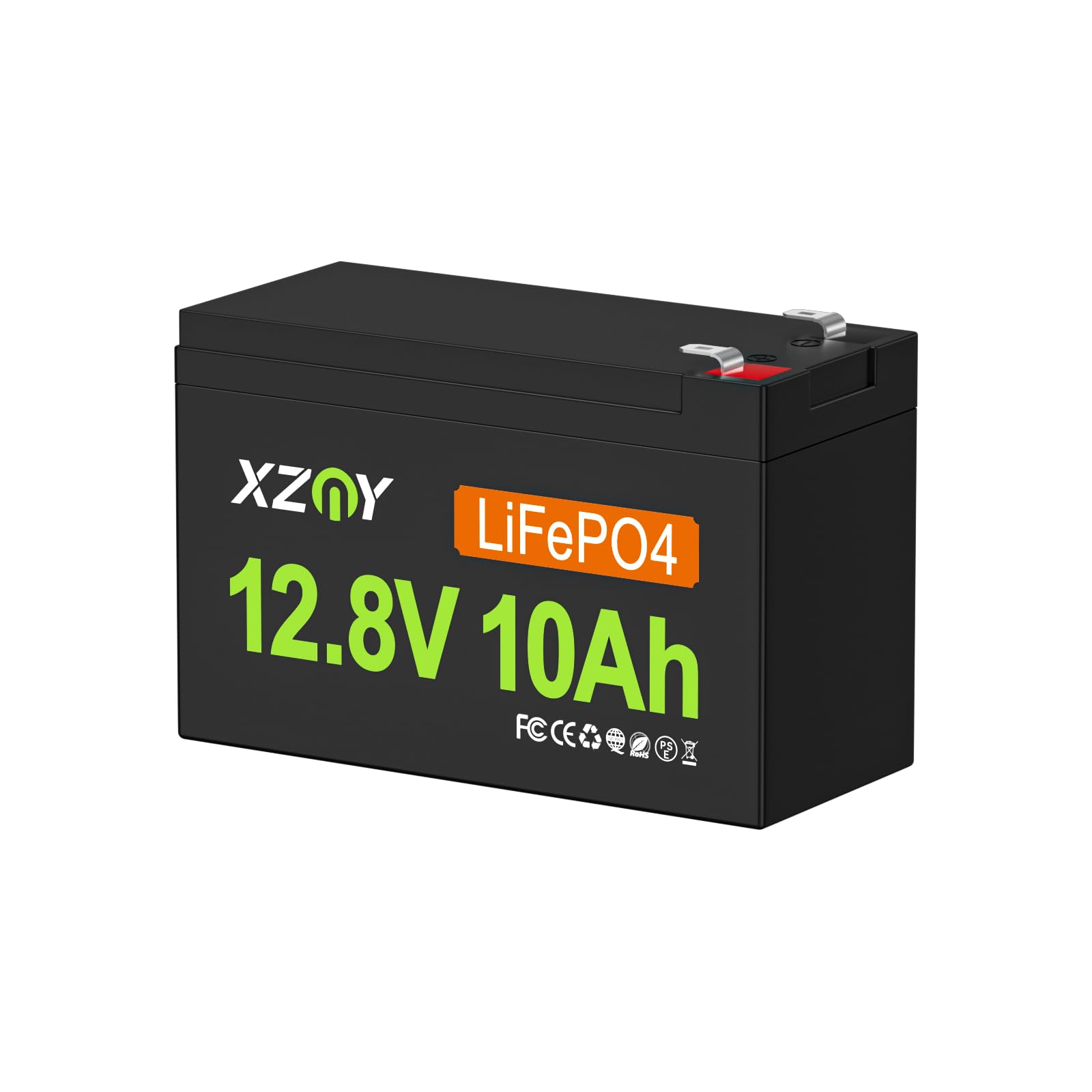 XZNY 12V 10Ah LiFePO4 Battery, 3000+ Cycles 12V 10Ah Lithium Battery Built-in 10A BMS, 12 Volt ...