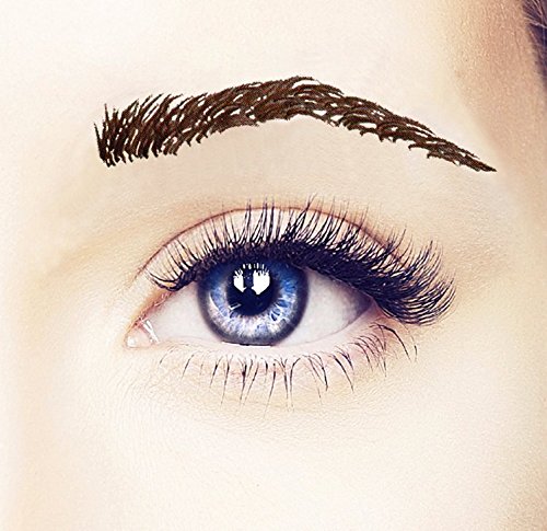 Amazon.com : Temporary Tattoo Eyebrows: Elaine (Black) : Beauty