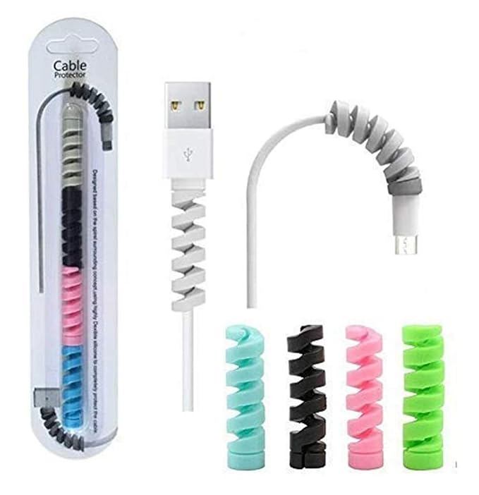True Desire Set of 2 Spiral Charger Cable Protector: Amazon.in: Electronics