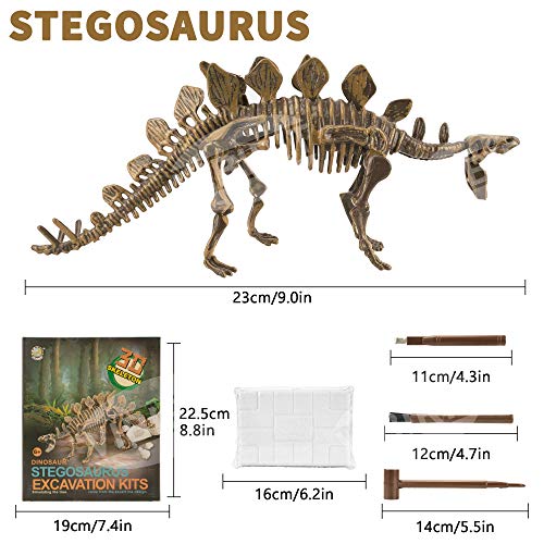 VIBIRIT Dig Up Dinosaurs Skeleton Set,Dinosaur Digging Fossil Kit Model ...