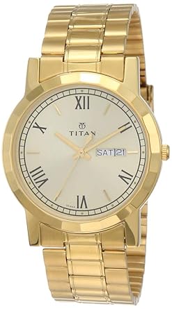 Buy Titan Gold Dial Analogue Watch for Men (1644YM03) NM1644YM03 ...