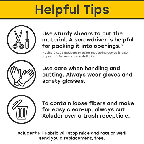 Xcluder Rodent Control Fill Fabric Steel Wool Blend to Protect Home ...